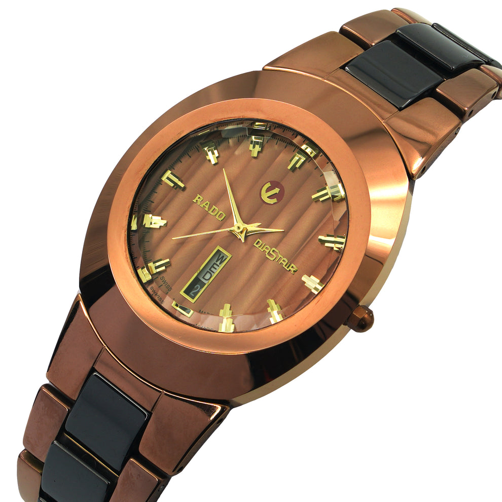 Premium Quality Rado Ceramic Stainless Steel Mix Quartz Watch | RAD Wa ...