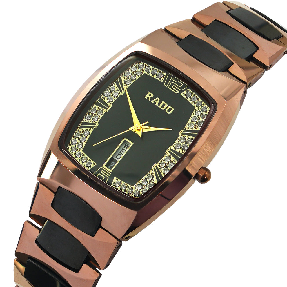Premium Quality Rado Ceramic Stainless Steel Mix Quartz Watch | RAD Wa ...
